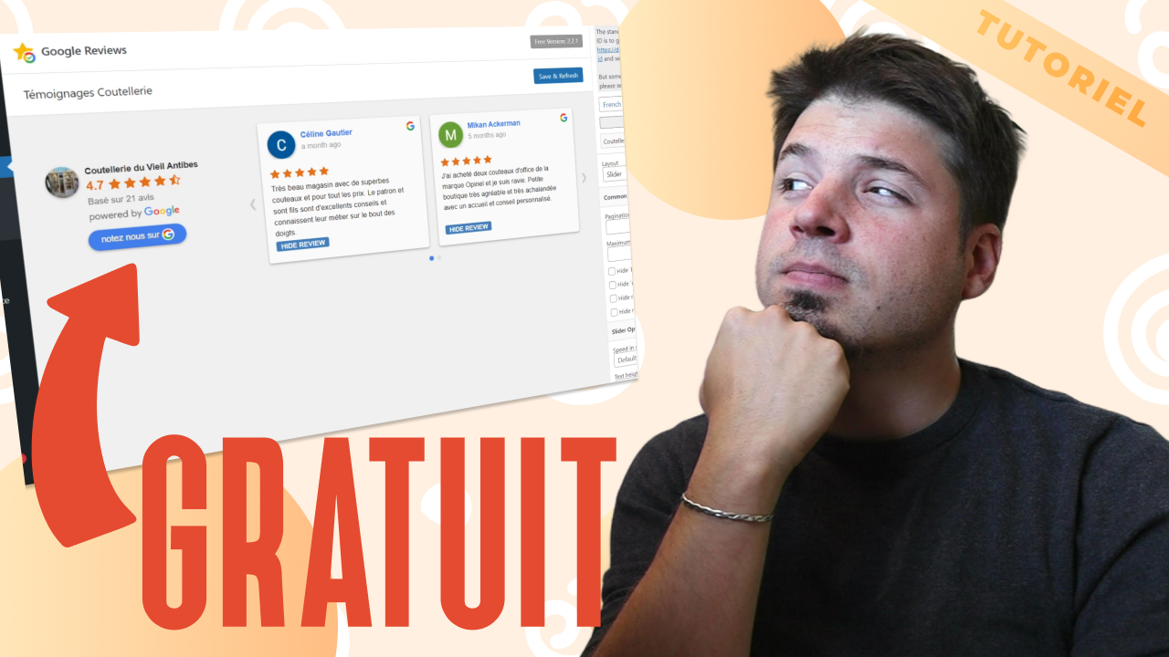 Comment insérer des avis Google dans WordPress gratuitement